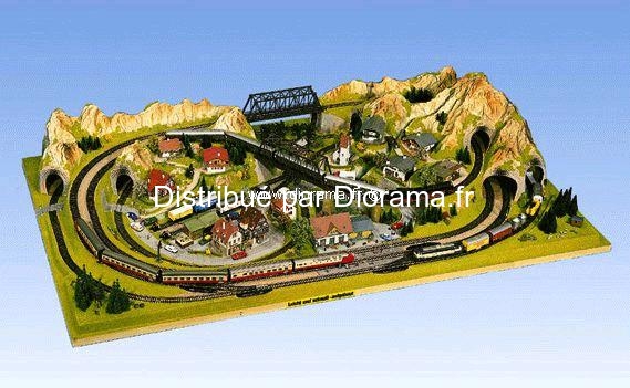 Plateau de train miniature Noch 81610 - Mittenwald HO/TT - 200 x 120 cm**